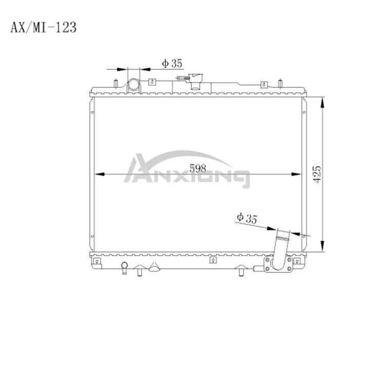 Car Radiator Oem: Mr281023 440*598*26/32 Mt Nissens: 62892 Auto ...