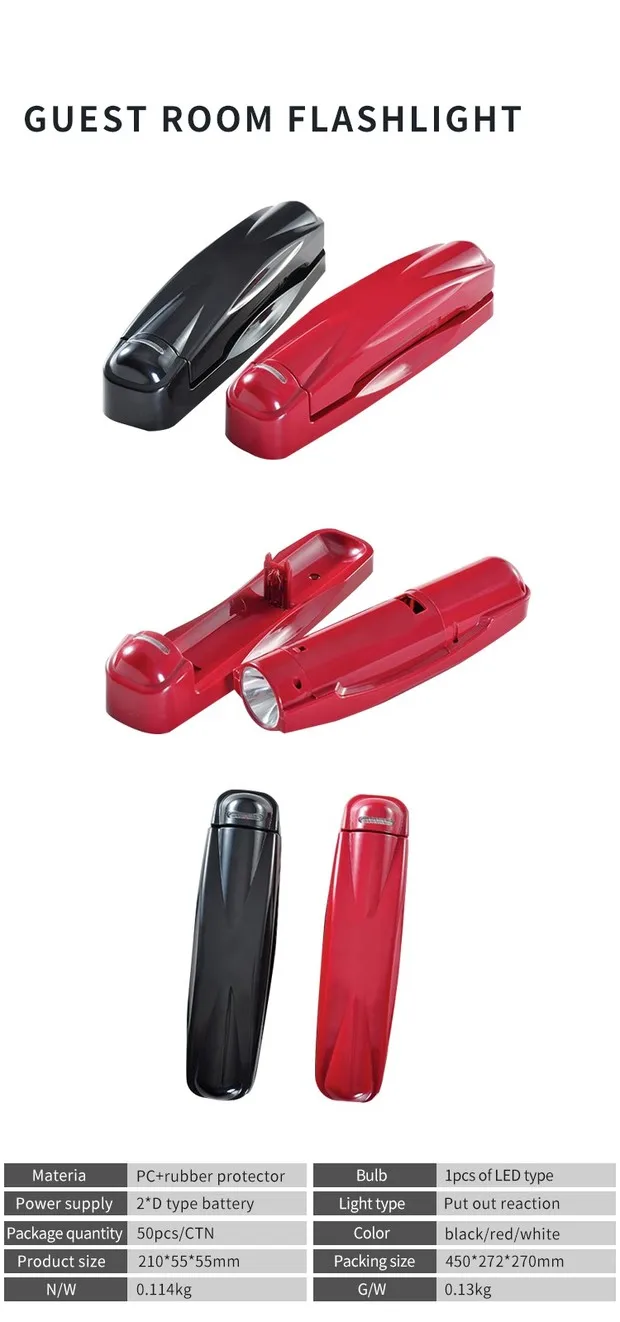 Wall Mounted Torch Light - Emergency LED for Hotels