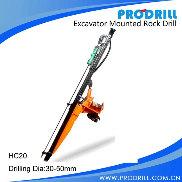 Hc20 Hydraulic Rock Drill Attchement,Hydraulic Excavator Drill ...