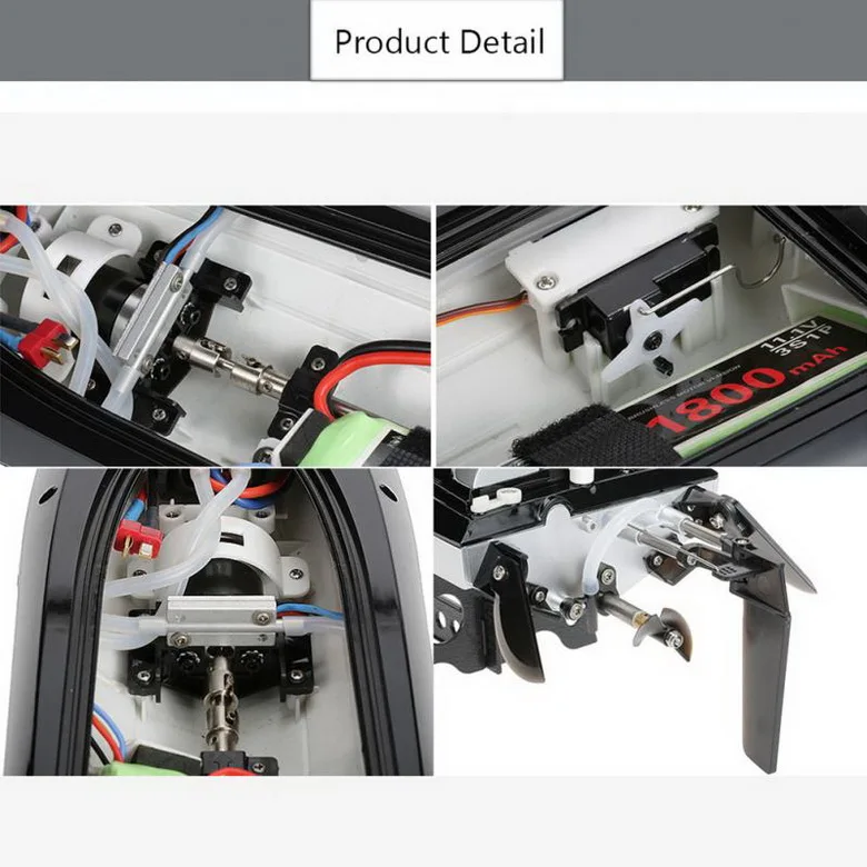 FT012 2.4G Brushless Motor RC Gas Racing Boat - 45KM/H Speed