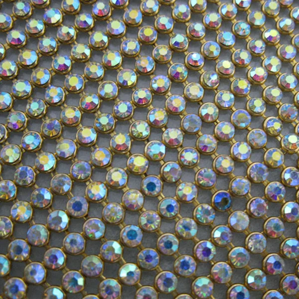 Hot Fix Diamond Sheet Trimming Size 120*45cm Each With Gold Chain Plate ...