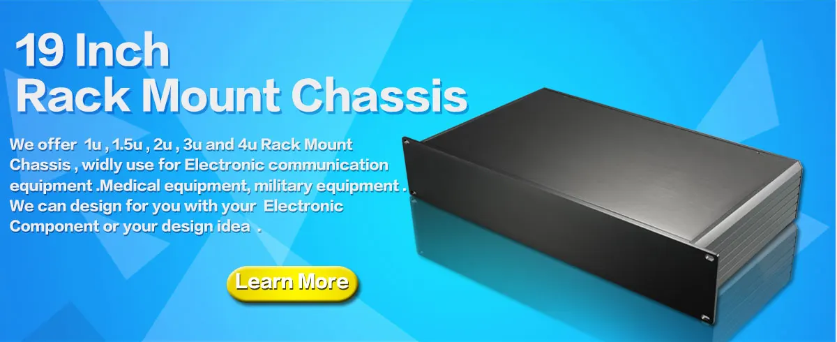 YGH001 1U 19 Inch Standard Rack Mount Computer case Enclosure Chassis ...