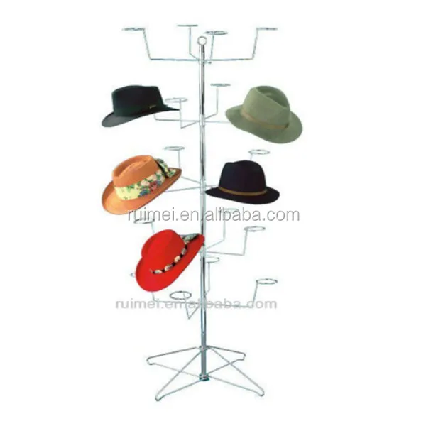 New Double Sided Floor Standing Baseball Cap Hat Rack Display - Buy Cap ...