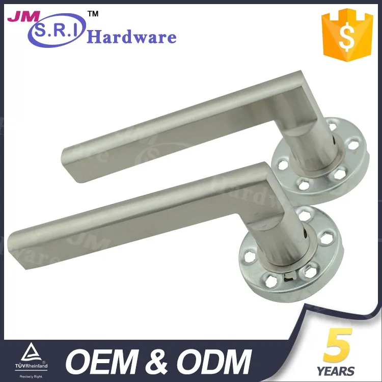 Solid Stainless L Shape Steel Luxury Door Handles,Locking Door Handle ...