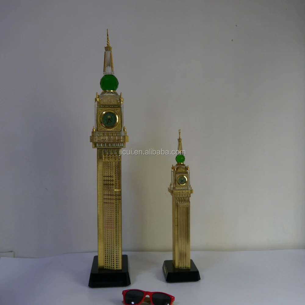 Crystal Makkah Royal Clock Tower For Crafts Decoration And Islamic Gift ...