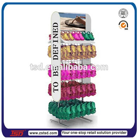 Store Slipper Display Stand,Sandals Shoe Display Rack,Metal Wire ...