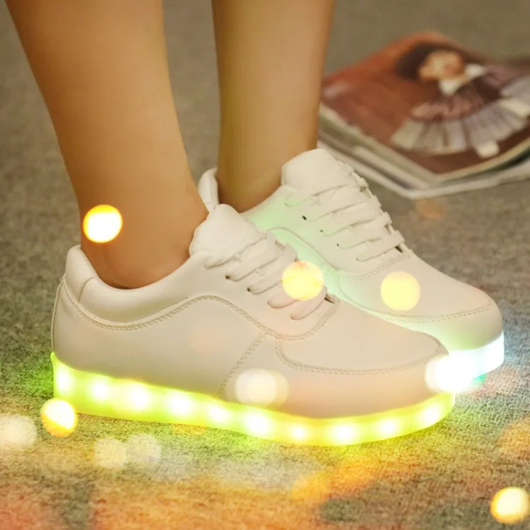 Led Shoes Usb/hot Selling 8 Multicolors Light Usb Rechargeable Women's ...
