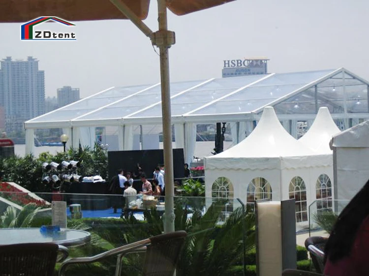 Large Marquee Dinner Catering White Wedding Pagoda Tent