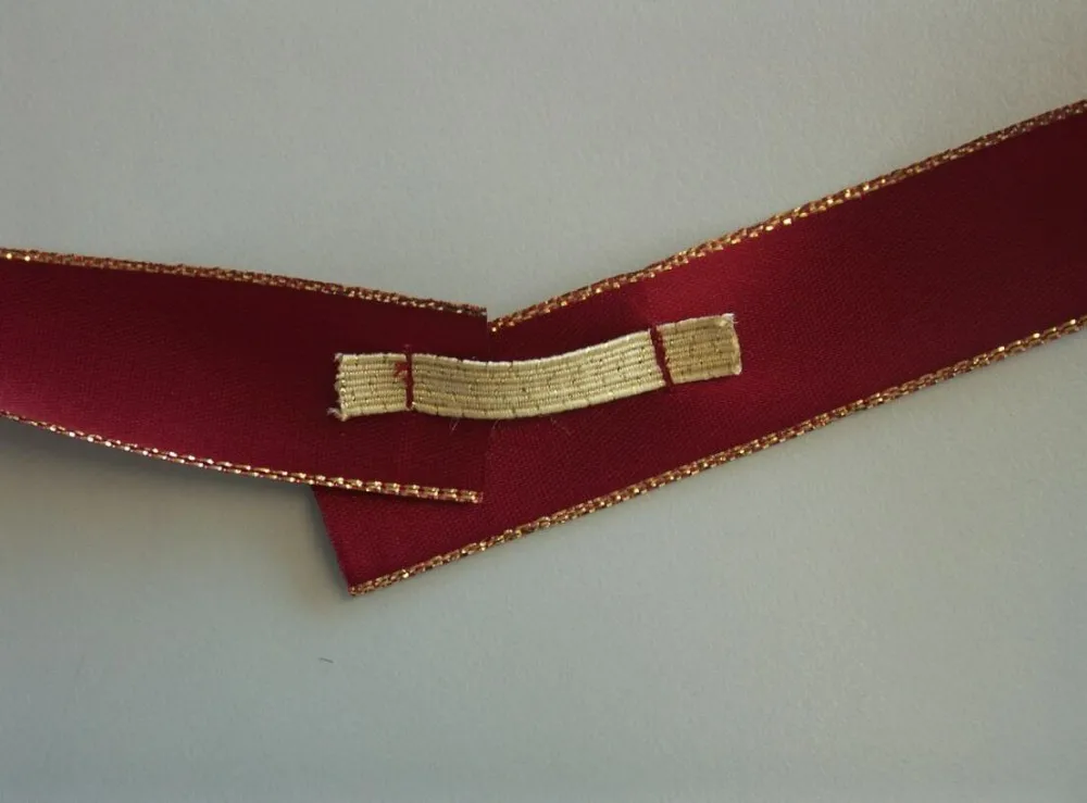 Gold Edge Satin Ribbon Bow Pre-tied Bow With Ribbon Loop Gift Wrapping ...