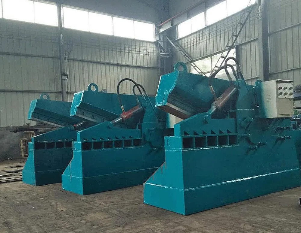 135T Front Door Compress Waste Metal Pressing Machine Horizontal ...