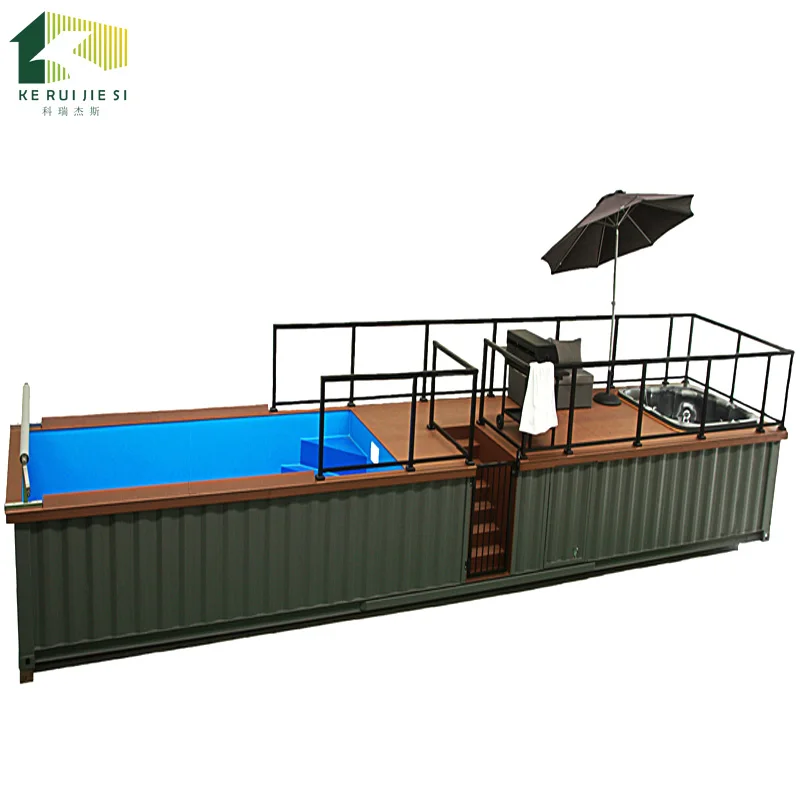 High Quality 20ft & 40ft Shipping Container Swimming Pool