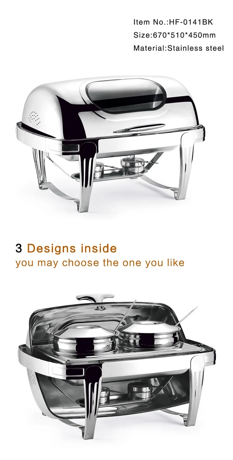 Stainless Steel Buffet Utensils - Server with Window