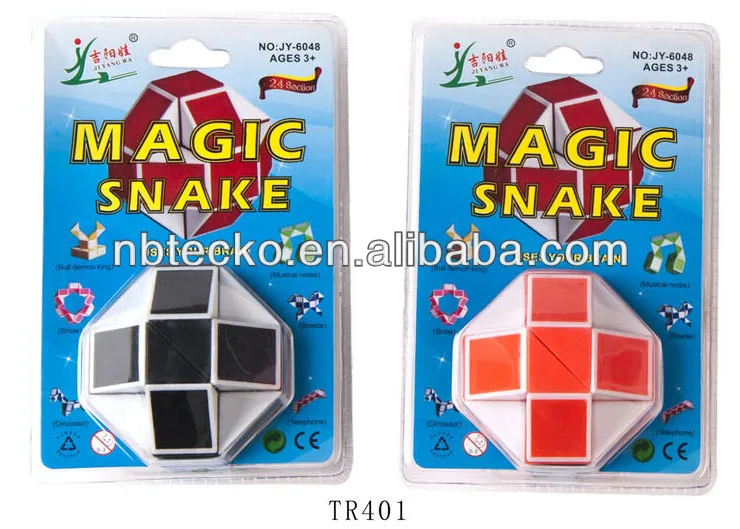 Plastic Magic Snake 72 Section Twist Puzzles Goody Bag Fillers Fidget ...
