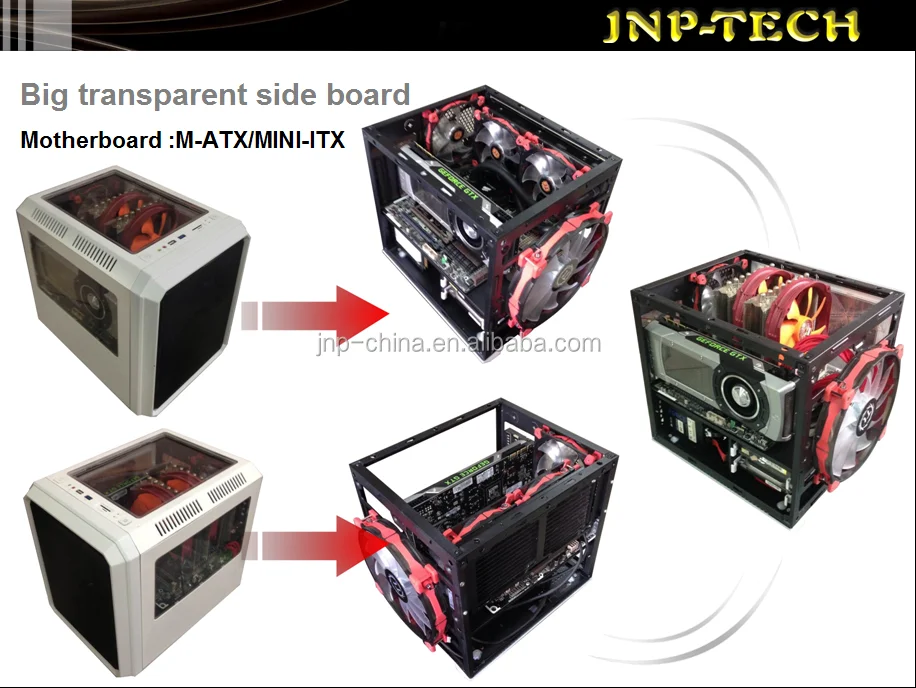 Cube Micro Atx Pc Case,Mini Itx Computer Gaming Case Met Transparante ...