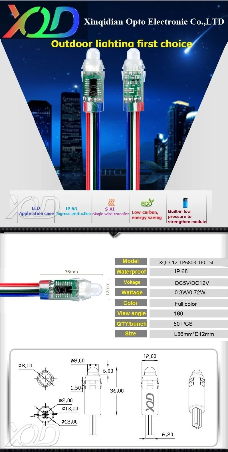 Dc5v 12 Mm Led Lpd6803 Pixel Luz De Vídeo De Pantalla - Buy Lpd 6803 ...