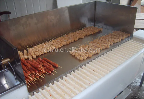 High Efficient Full Automatic Meat Chicken Pork Cheese Meatballs Skewer ...
