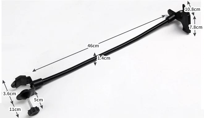 Photography Lighting Stand Clamp Flash C Clamps Spring Clamp With Flex ...