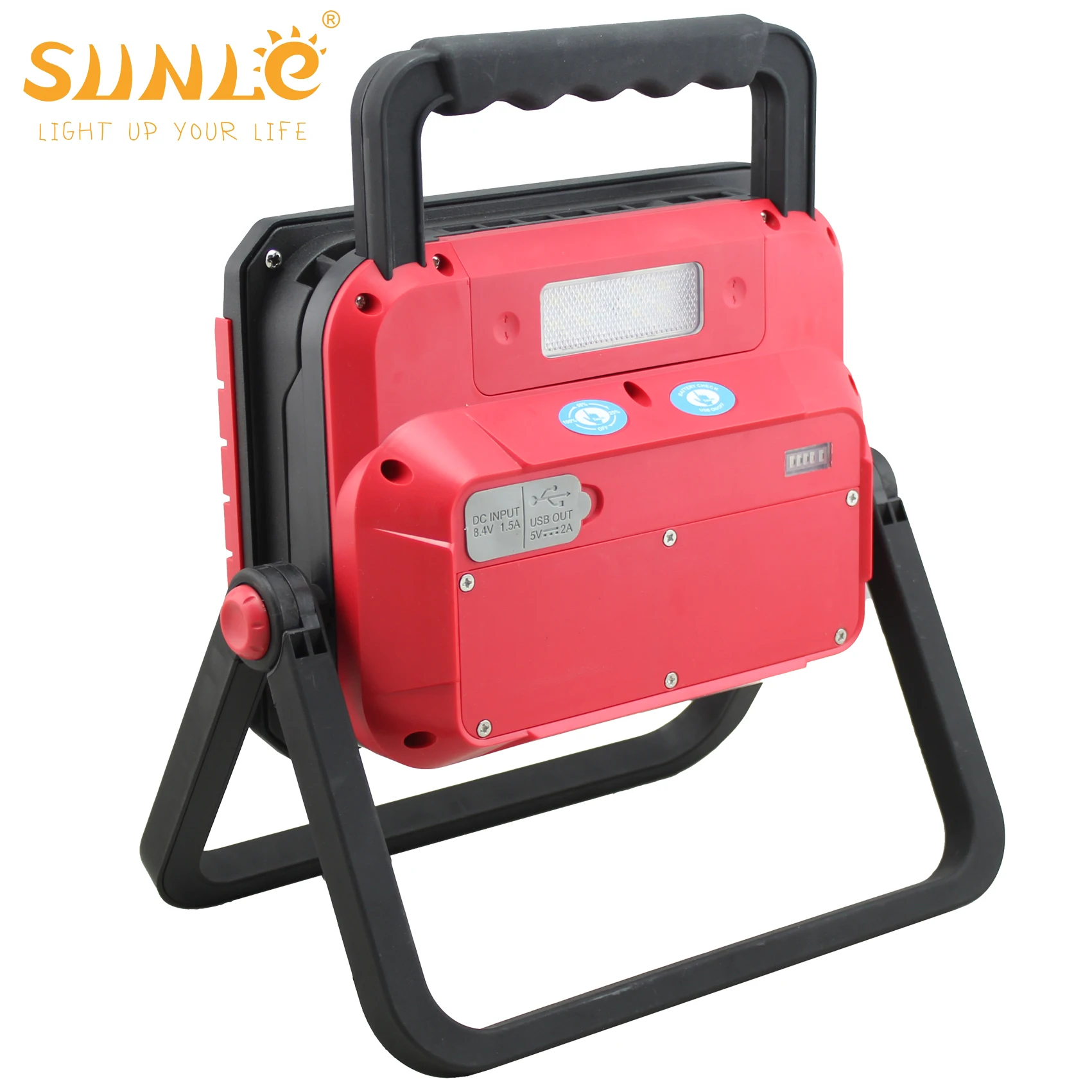 50W Portable LED Flood Light - Bright, Rechargeable, and Durable