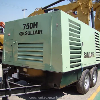 The Sullair 750h Portable Air Compressor 750 Cfm At 150 Psig -21.2 M3 ...