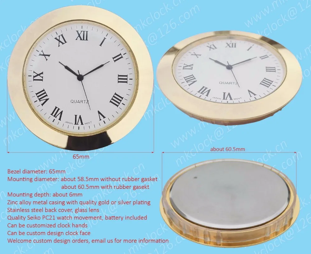 65mm Metal Casing Clock Insert Pc21 Watch Movement Made In Japan Watch ...