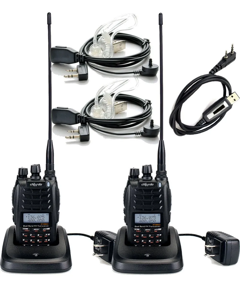 Chierda GP-6688UV Walkie Talkie - Long Distance Communication