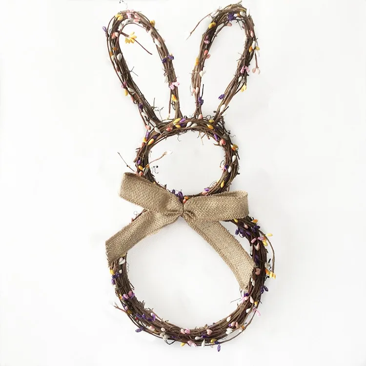 17 Inch Pink Berry Grapevine Twigs Easter Bunny Rabbit Artificial ...