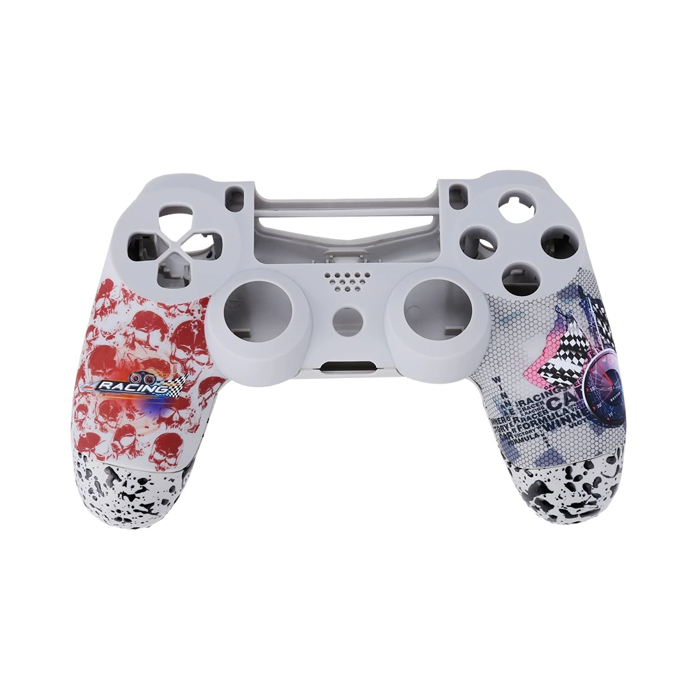 Custom PS4 Pro Shell - 3D Splash Back with Red Chrome Buttons