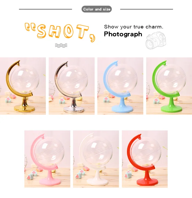 Mini Globe Party Favor Candy Boxes Globe Acrylic Candy Box For ...