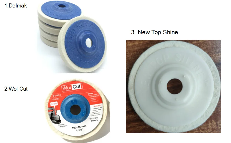 8mm Stainless Steel Polishing Felt Disc Angle Grinder Wool Felt Disc ...