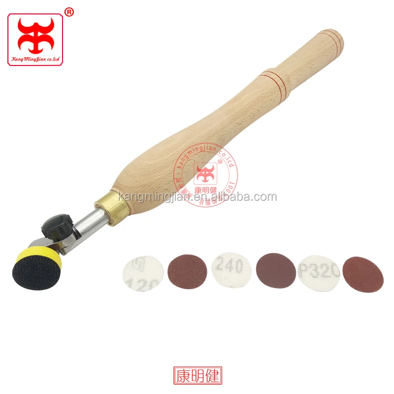 Turning Lathe Hand Held Bowl Sander With Hook And Loop Foam Pads For ...