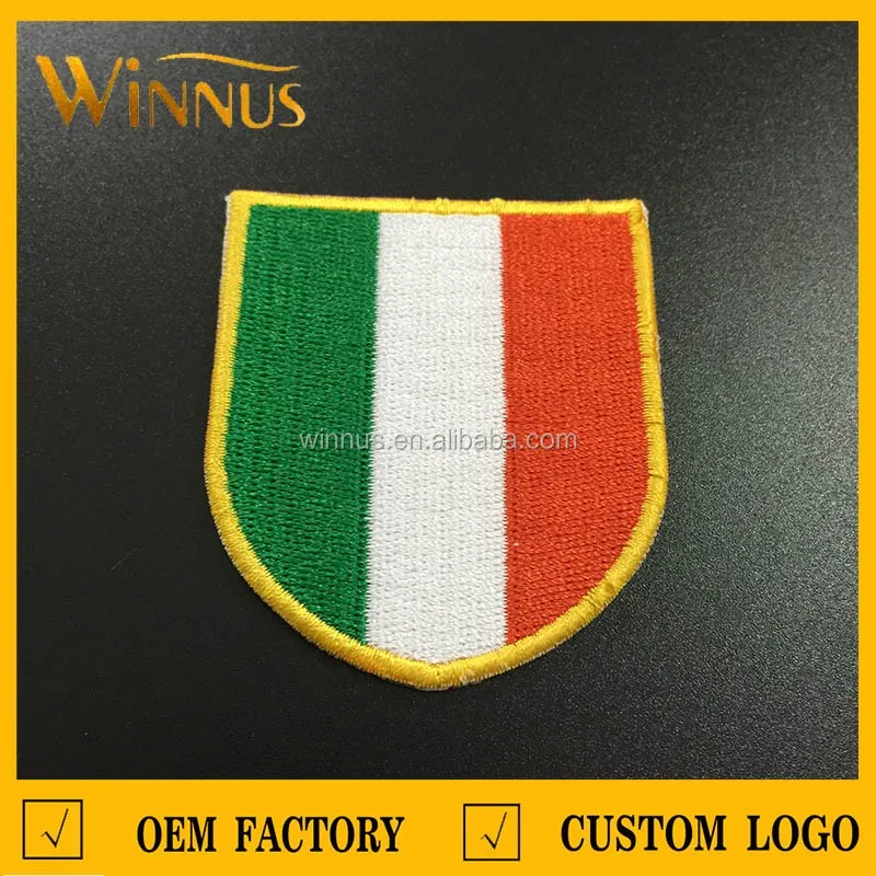 Custom Logo Design Bag Clothing Sew Iron On Country Usa Flag Embroidery ...