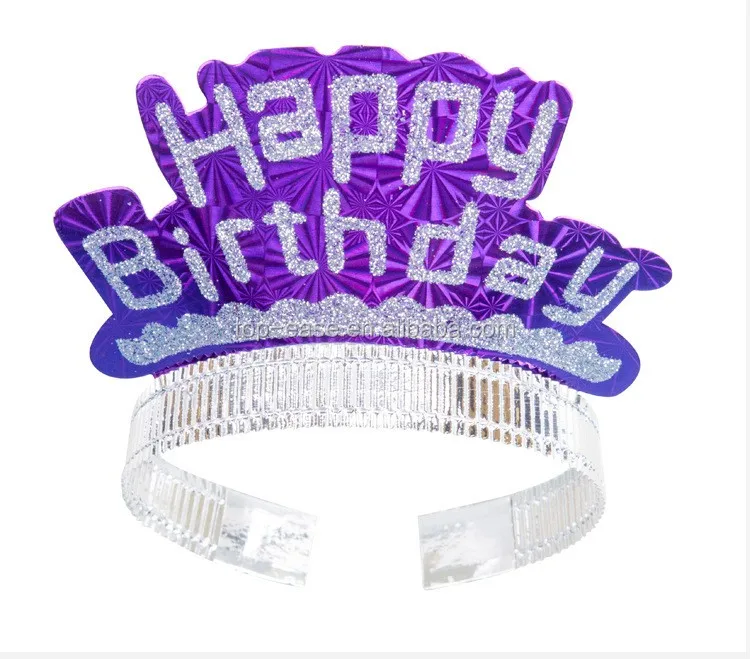New Funny Paper Happy Birthday Headband For Kids Children Crown ...