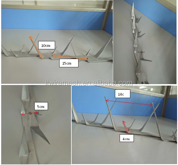 All Kinds Of Galvanized Security Shark Tooth Wall Spikes - Buy Security ...