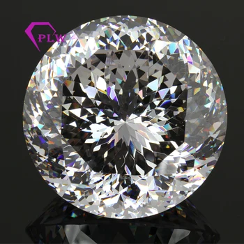 European Machine Cut Stone Round White Cubic Zirconia Aaaaa 100 Facet ...