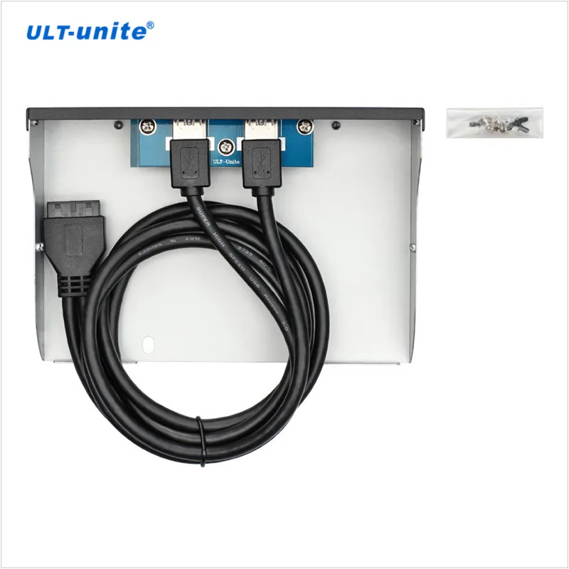 5.25 Inch 2 Port Usb 3.0 Front Panel For Computer Case Cd Rom Drive Bay ...