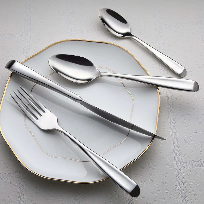Oem Inox Silver Flatware 4pcs 5pcs 30pcs Cutlery Set - Buy Set Flatware ...