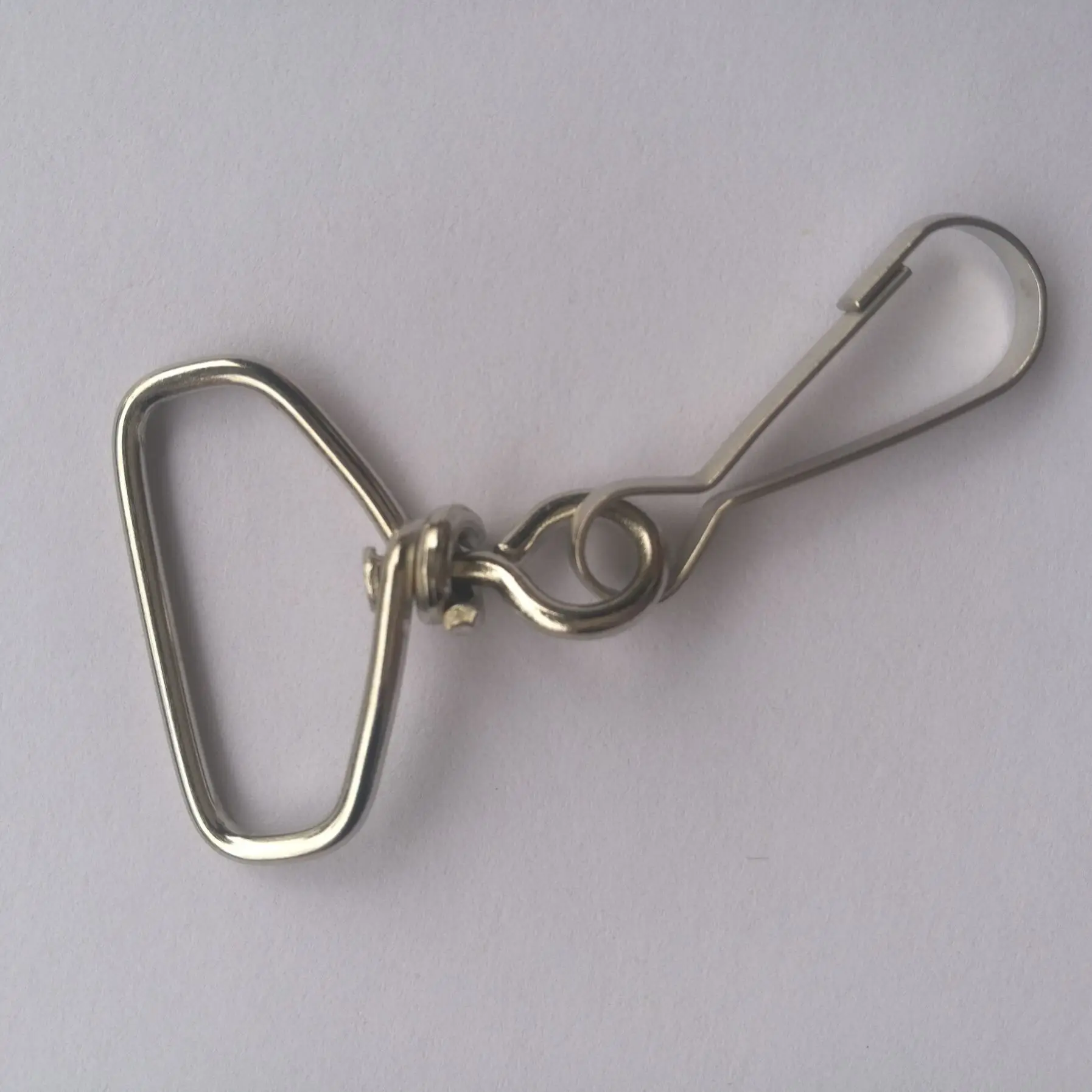 Metal Swivel J Hook for Name Badge Lanyard - Durable & Versatile