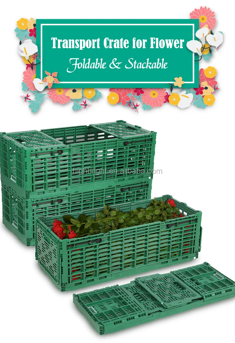Luxe Moving - Durable Plastic Crates for Flower Transport