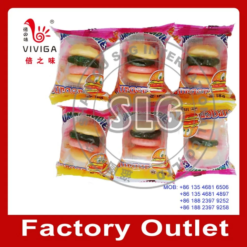 Hamburger Sweet Candy Sugar Free Gummy Candy - Buy Hamburger Candy ...
