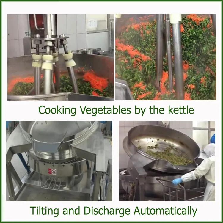 Industrial Candy Cooking Kettle With Agitator Vegetable Processing ...
