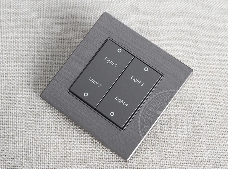 Smart Hotel 4 Gang 24V DC Light Control Push Button Switch