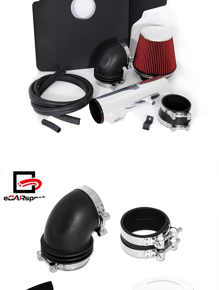 Ecarsport Car Aluminum Cold Air Intake Pipe Heat Shield For Chevrolet ...