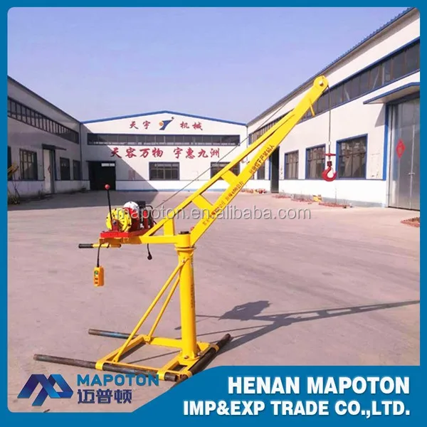 500kg Rotating Arm Fixed Position Mini Lifting Crane