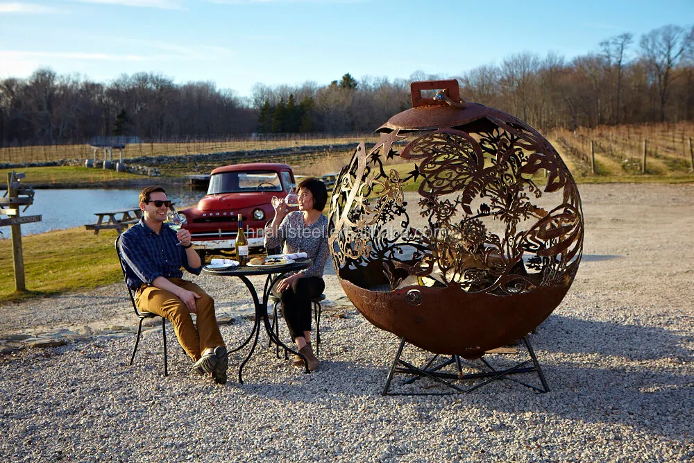 Campfire Fireball Fire Pit Metal Sphere Fireball Outdoor - Buy Campfire ...