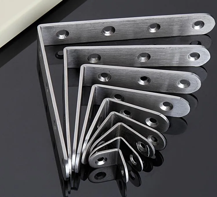 Custom Metal L Corner Connecting Brackets - Galvanized Steel
