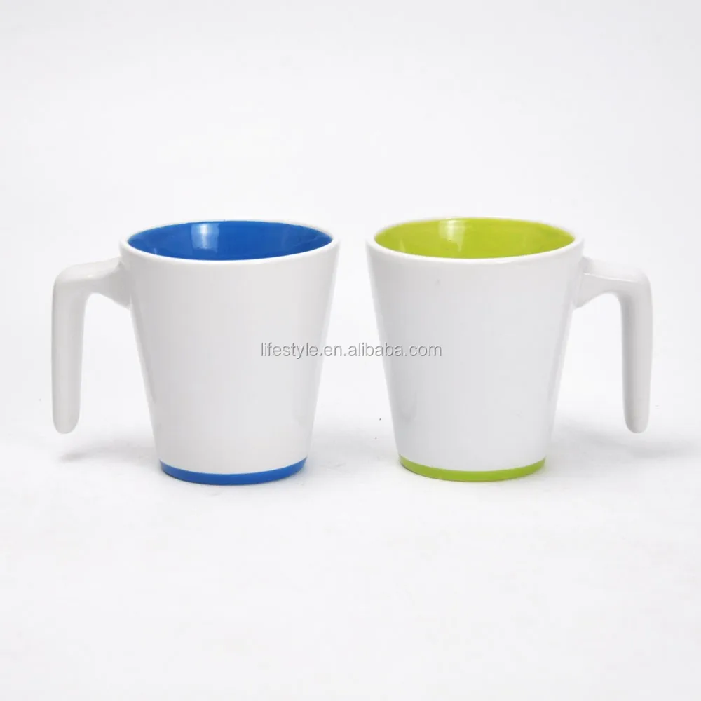 Stoneware V-shape Mug With Solid Color,Ceramic Coffee Mug - Buy ...