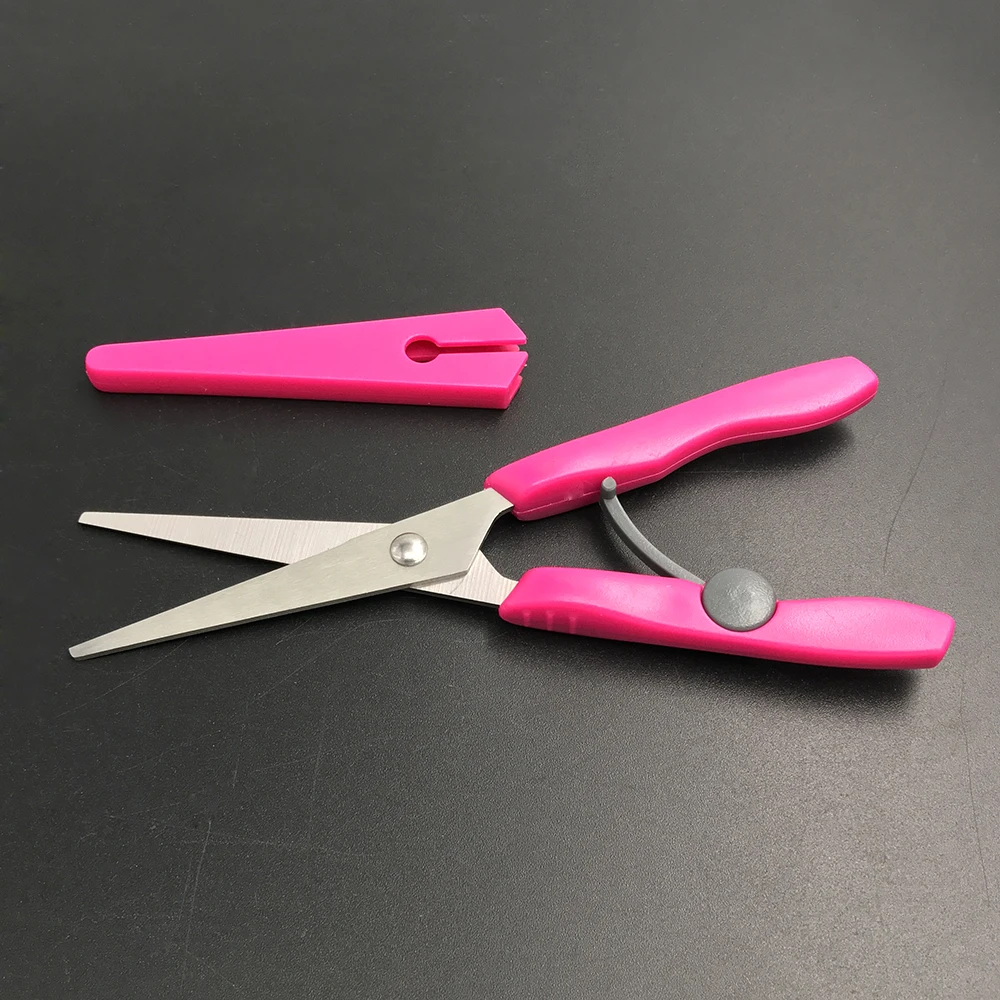 Easy Spring Handle Scissors For Children With Safety Plastic Cover-easy ...