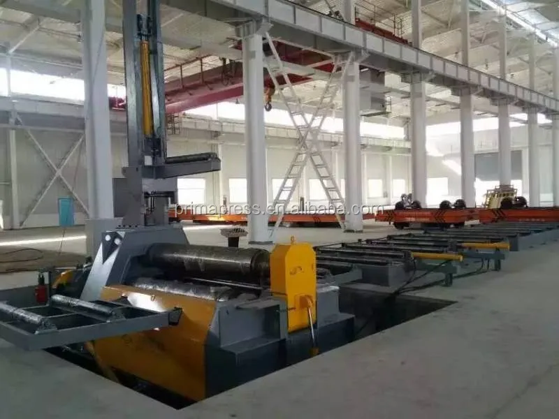 Hydraulic Cnc Wind Tower Rolling Machine 30mm Thickness Four Roll Plate ...