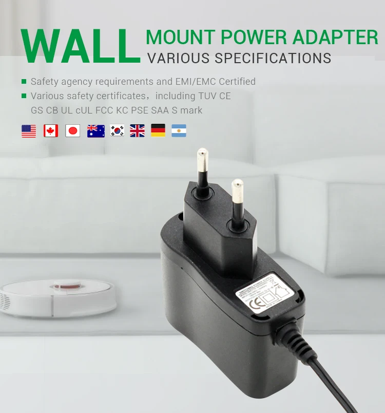 Micro Usb Cable Ac Power Supply Adapter 5v 1000ma 1a 5w Dc Adaptor ...