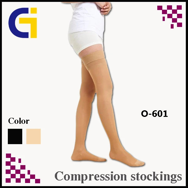 Medical Unisex Elastic Close-toed Compress Thigh High Stocking - Buy ...